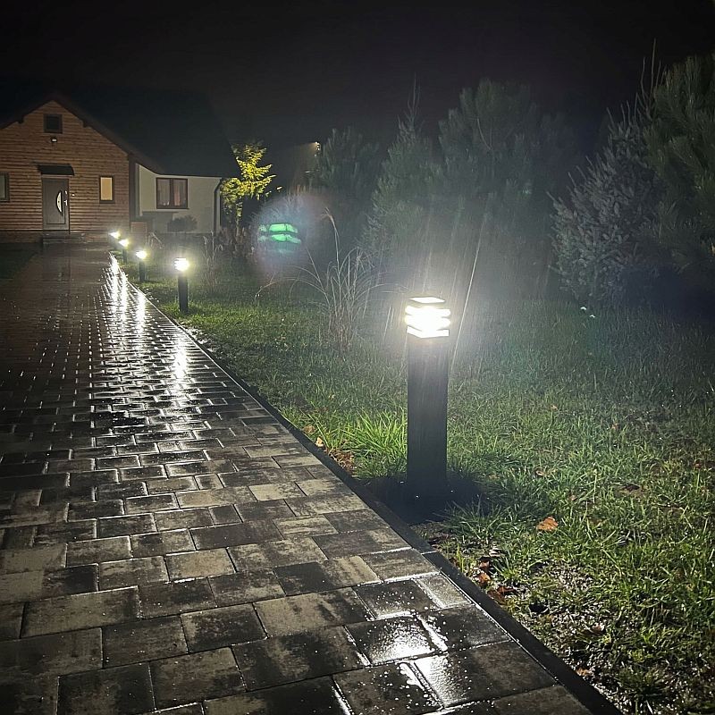 Corp iluminat exterior, LED 60W, 80 cm, montare pe sol, IP54