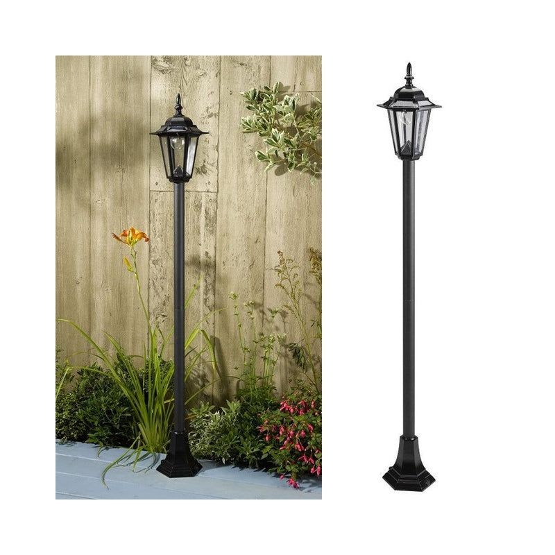 Felinar de exterior, aspect vintage, LED, inaltime cu picior 105 cm