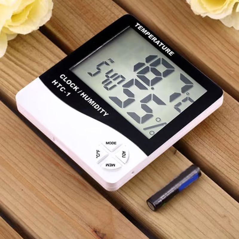 Statie meteo LCD, higrometru, calendar, ora, data, alarma