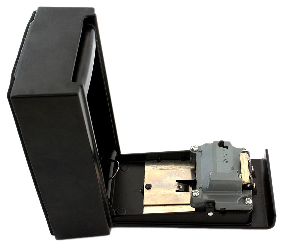 Seif chei, cod 4 cifre, prindere perete, 12 x 8,7 x 4cm, negru