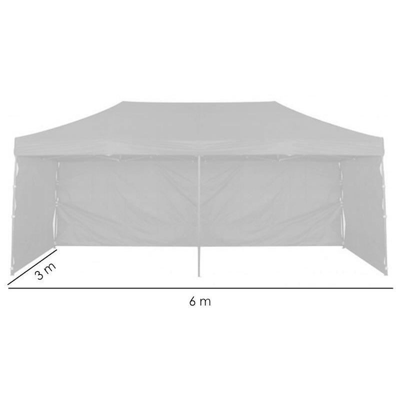 Cort de gradina quick ten, 6x3x3 m, 3 pereti, montare rapida, otel ...
