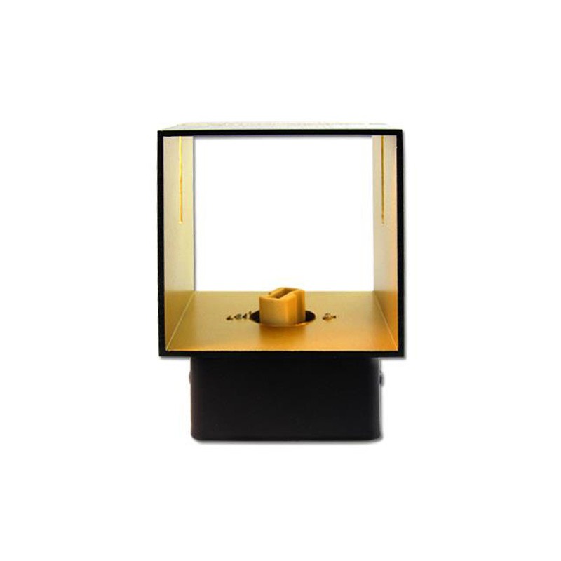 Aplica LED de interior, design modern, 7W, cadru negru din aluminiu