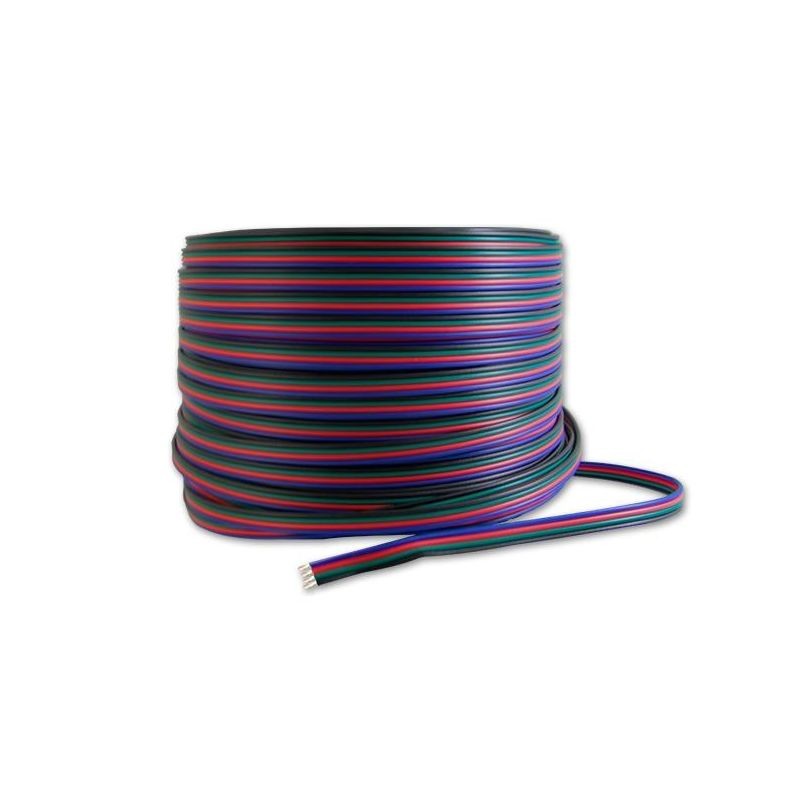 Cablu alimentare banda LED RGB, 4 fire, rola lungime 100 m