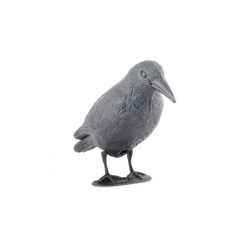 Set 3 figurine decorative tip Corb, pentru alungarea pasarilor, negru