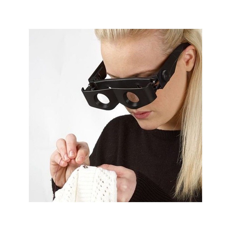 Ochelari cu zoom reglabil 4X, lentile protectie soare, pliabili