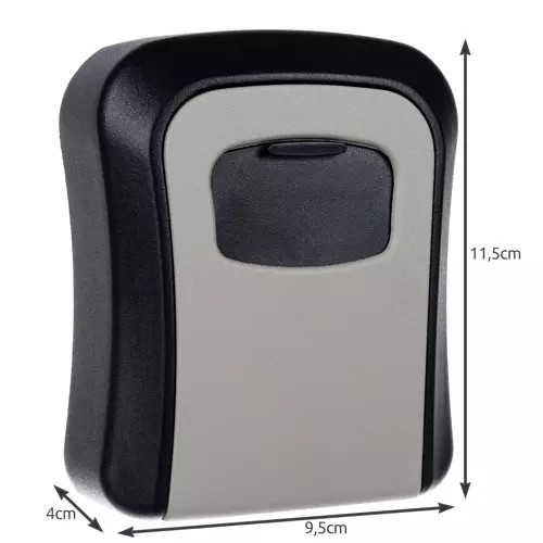 Seif depozitare chei, cod de siguranta din 4 cifre, metal si plastic