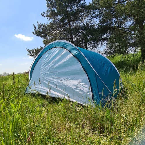Cort pentru plaja, protectie UV, inchidere cu fermoar, 2x1,2x1,1 m