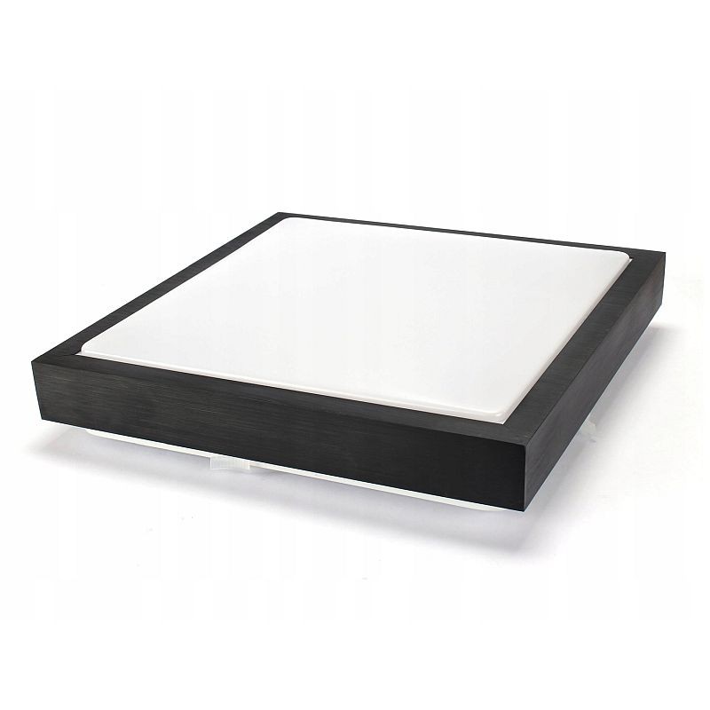 Plafoniera patrata LED E27, maxim 40W, montaj tavan si perete, negru