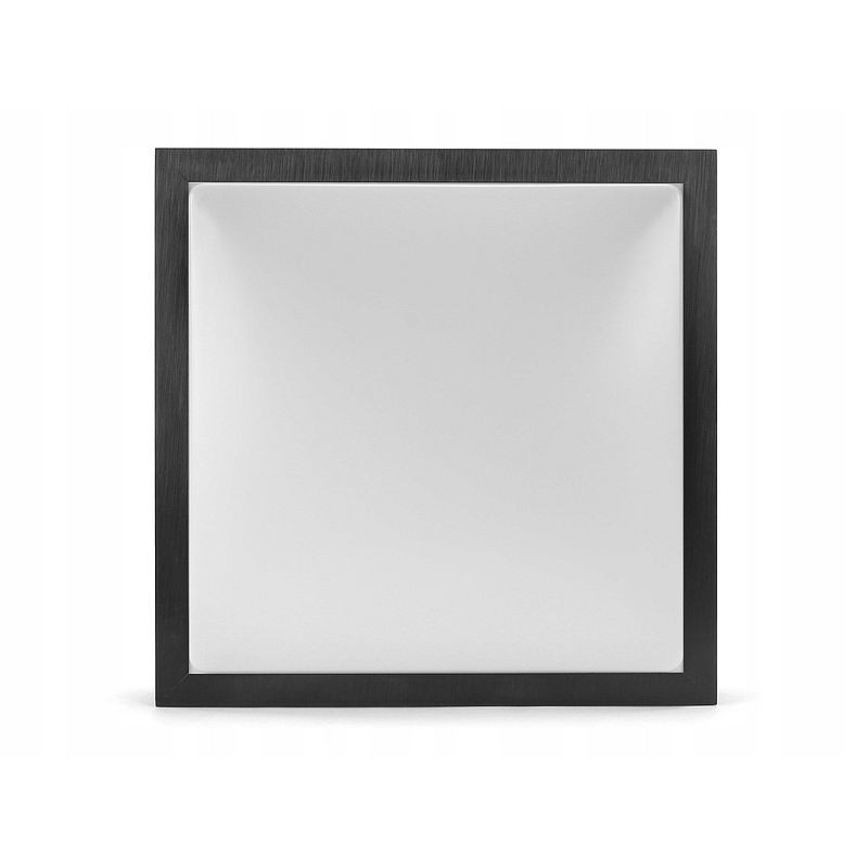 Plafoniera patrata LED E27, maxim 40W, montaj tavan si perete, negru