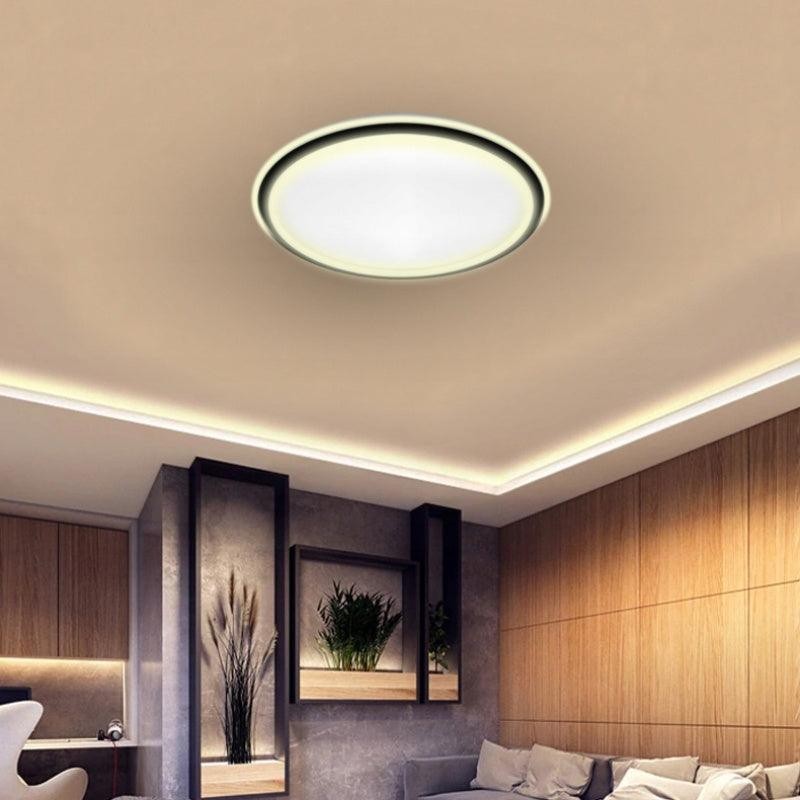 Plafoniera de tavan cu telecomanda, LED 66W, 110 lm, IP20, negru
