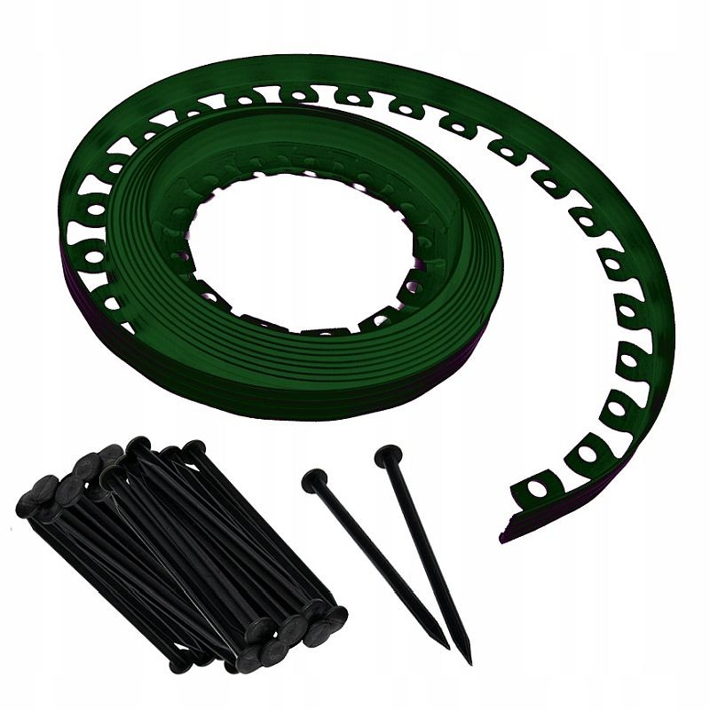 Set separator gazon si 20 pini montaj, inaltime 5 cm, rola 10 m