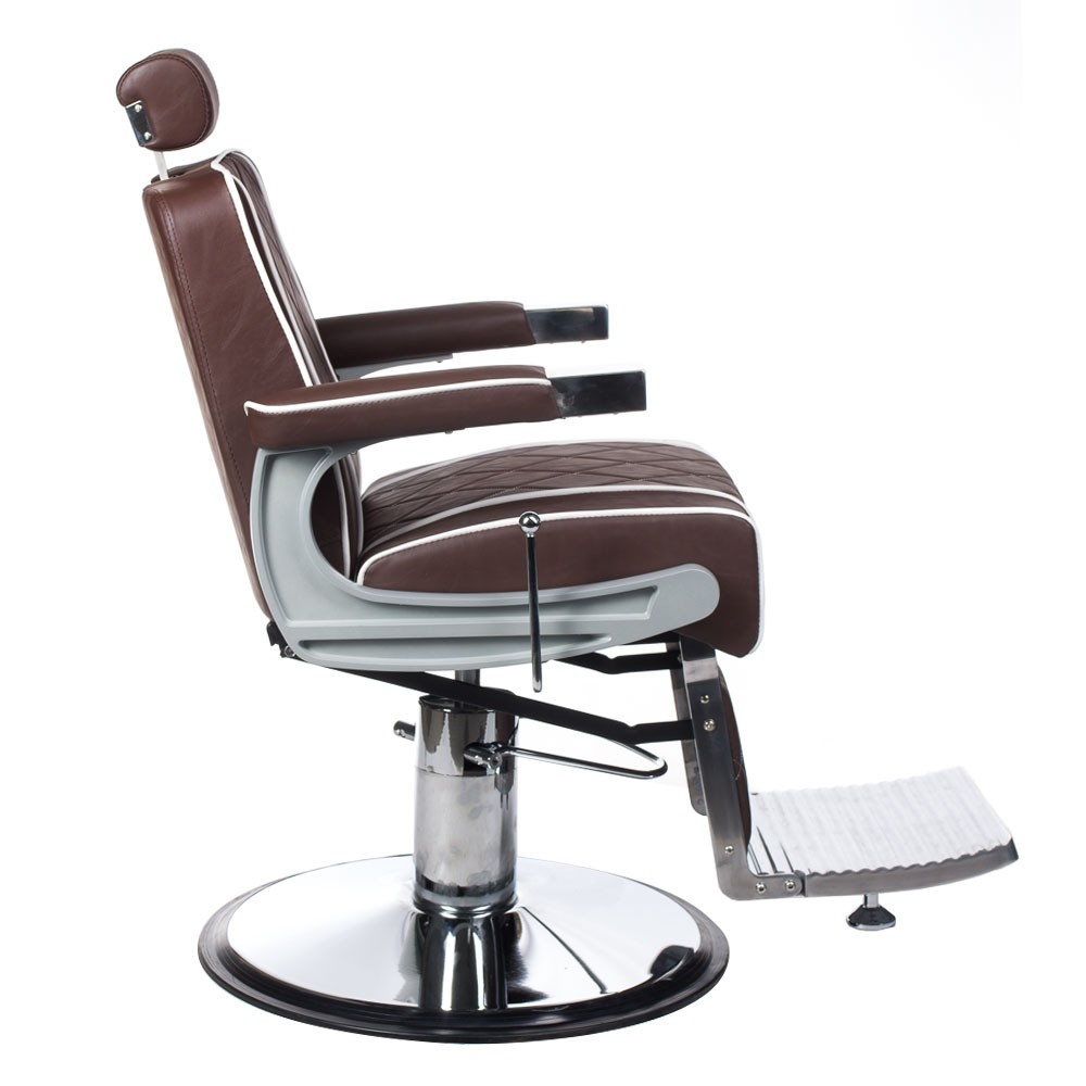 Scaun frizerie, inaltime 54-67.5 cm, suport picioare mobil, piele eco