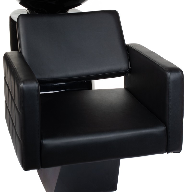 Scafa coafor, bol cermaic, latime scaun 50 cm, tapiterie piele eco