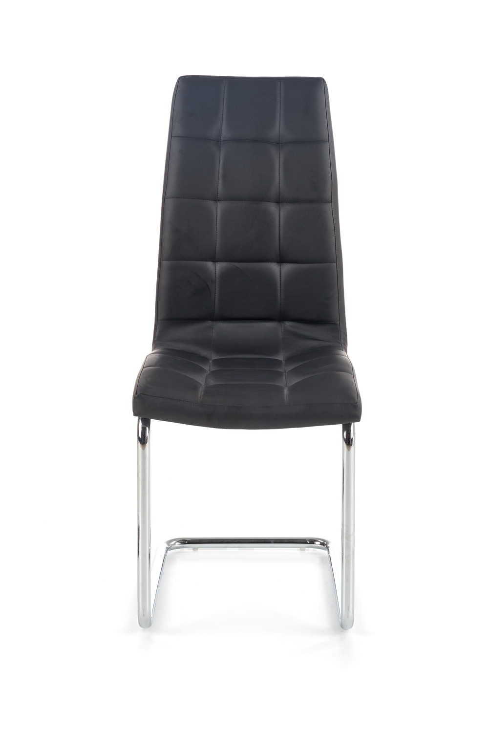 Scaun dining modern, cadru metalic, piele eco, inaltime 103 cm