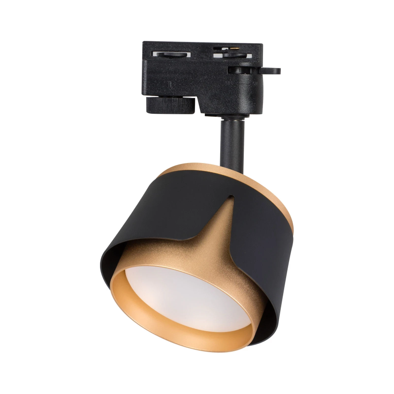 Reflector monofazat, LED 35W neinclus, IP20, negru mat si auriu