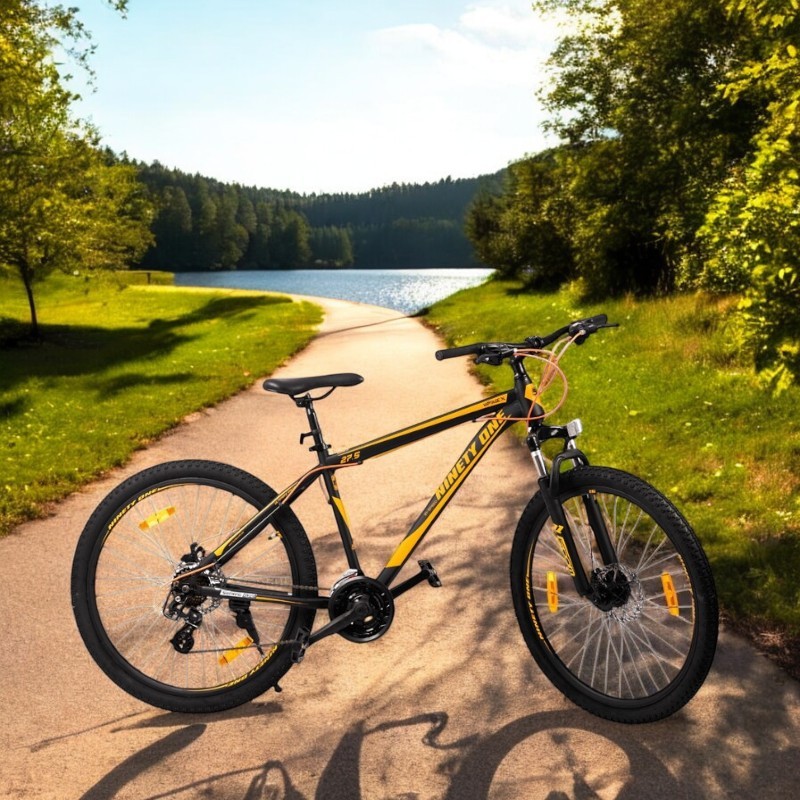 Bicicleta MTB 27.5 inch, 21 viteze, schimbator Shimano, frane pe disc