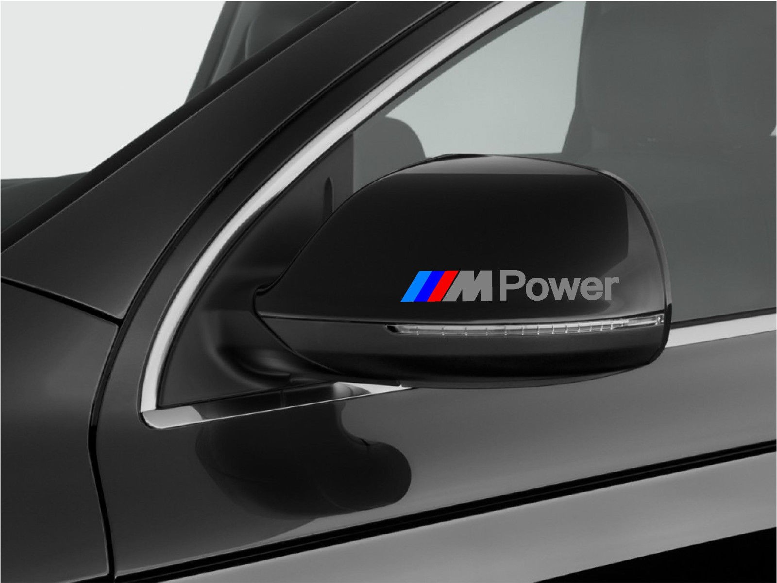 Sticker auto oglinda BMW ///M Power (2 buc.)