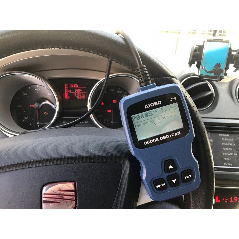 Interfata profesionala diagnoza auto OBD2, EOBD, CAN, 16 pini, ecran ...
