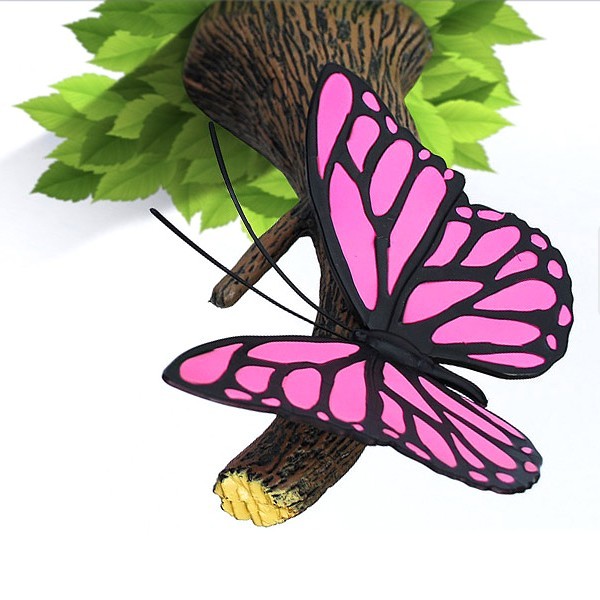 Lampa 3D Fluture roz