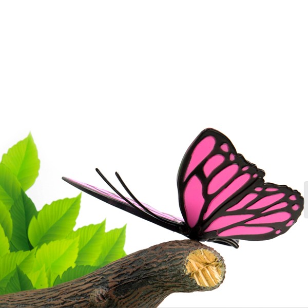 Lampa 3D Fluture roz