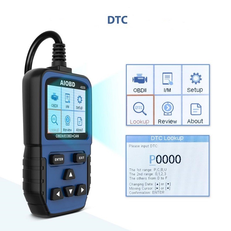 Tester auto profesional diagnoza OBDII, scanner erori emisie EOBD, CAN