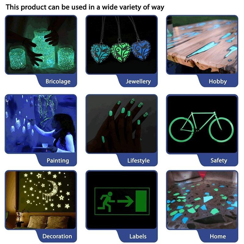 Pigment fosforescent albastru