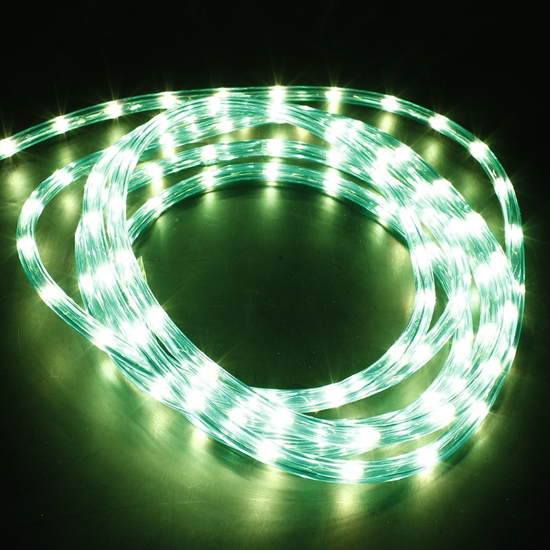 Furtun luminos cu LED, diametru 12 mm, verde