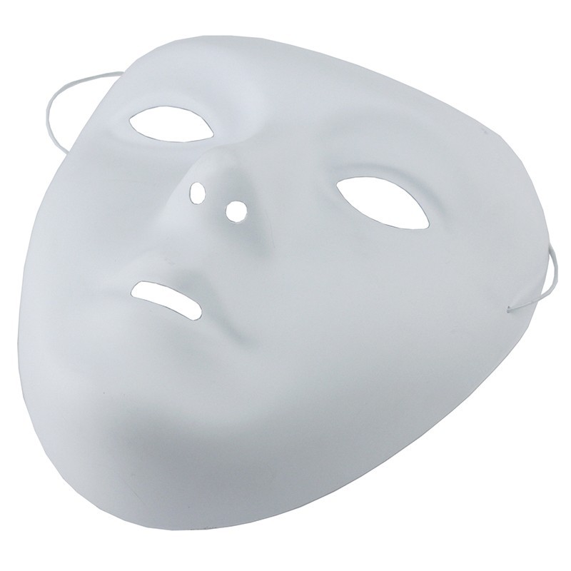 Masca alba pentru copii, unisex, marime universala, carnaval