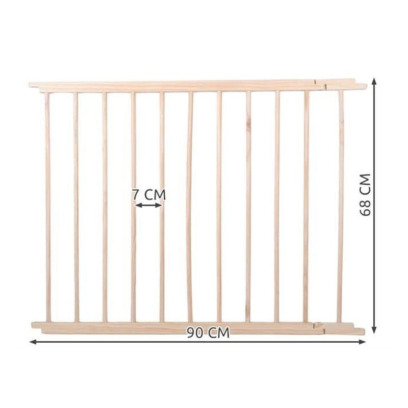 Tarc de joaca pliabil, lemn de pin, 5.4 mp, 6 panouri, inaltime 68 cm