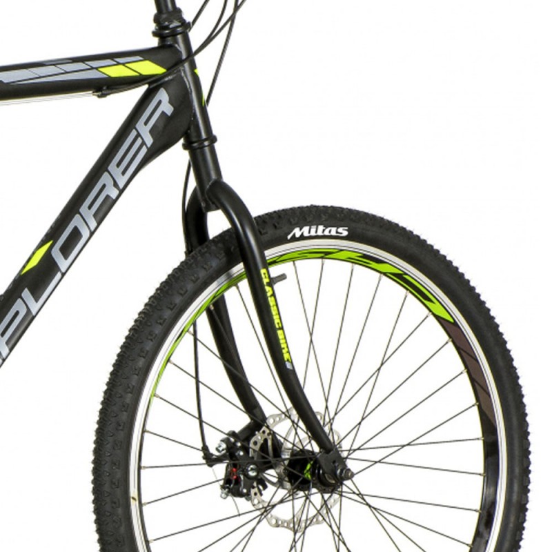 Bicicleta MTB Explorer, hardtail, 26 inch, cadru 21 inch, otel, 18 ...