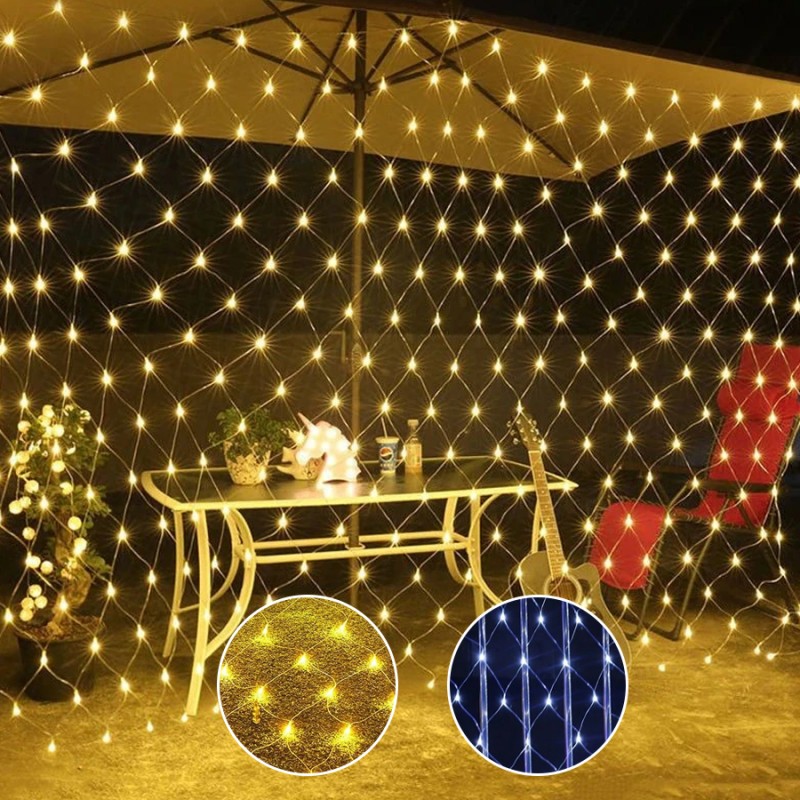 Plasa de lumini 2x1.5 m, 160 LED-uri, IP44, interior si exterior, Home