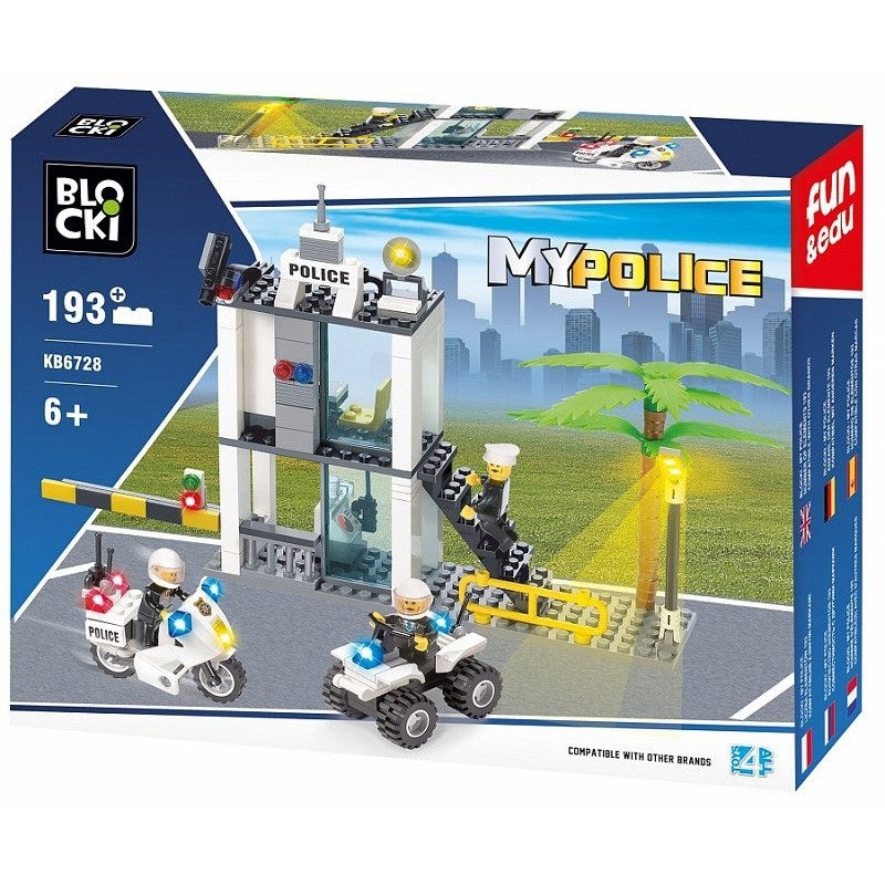 Blocuri de constructie, statie de politie, material plastic durabil ...