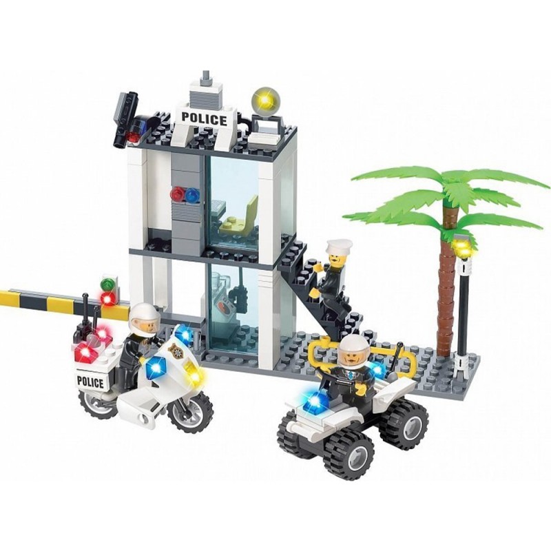 Blocuri de constructie, statie de politie, material plastic durabil ...