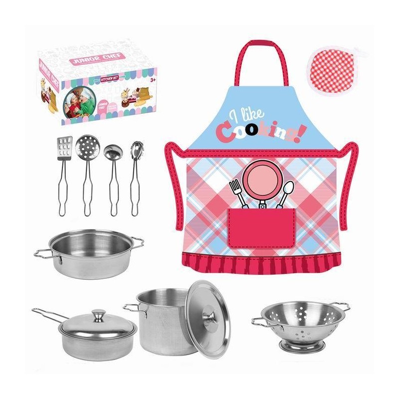 Set bucatarie pentru copii, sort, rola, tel, perie, spatula, 25 x 15,5 ...