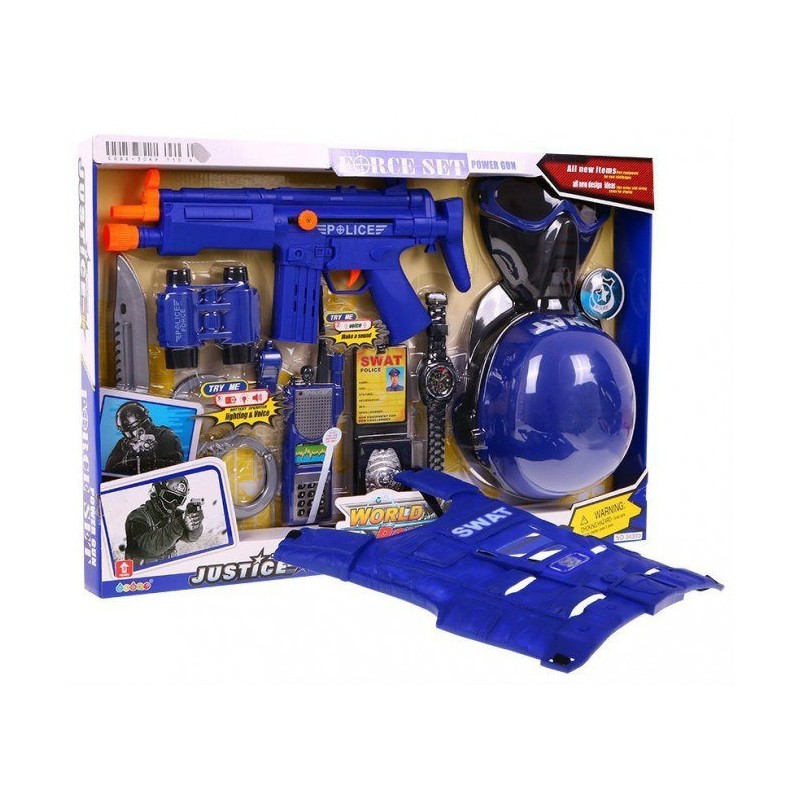 Jucarie vesta antiglont SWAT, multiple accesorii, cu baterii