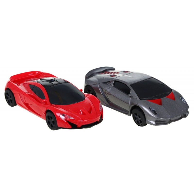 Circuit 2 masini curse, 2 telecomenzi cu contor, alimentare retea